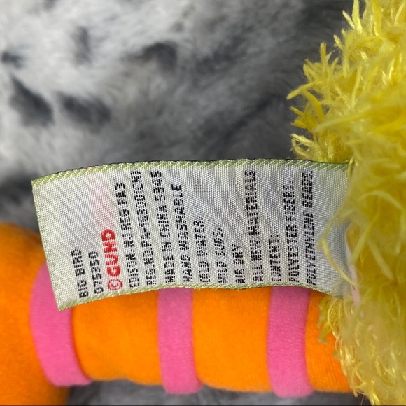 Gund | Toys | Gund Sesame Street Big Bird Soft Lovey Kids Toy 4 Inches ...